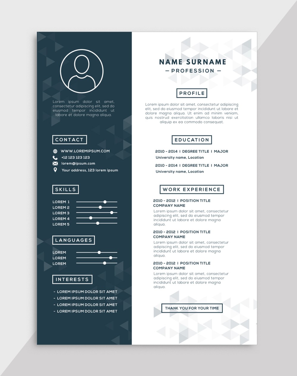 Ready Resume Template - InfoGraphic CV